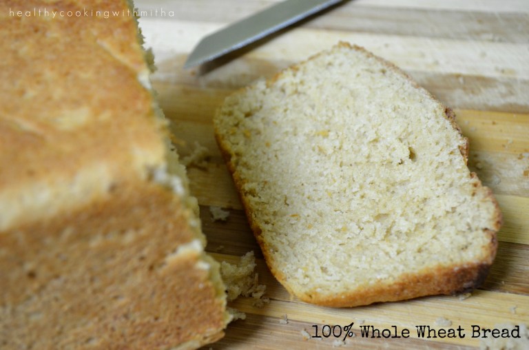 Whole wheat bread / Atta bread | Healthy cooking with Mitha