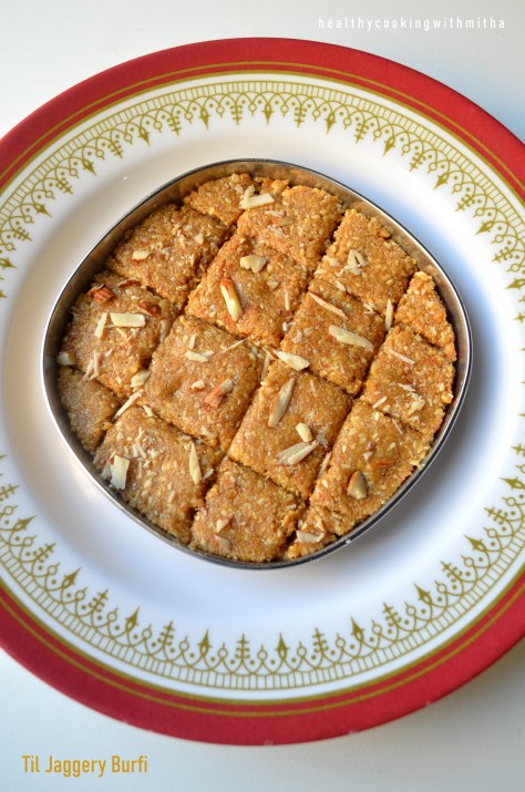 Til Jaggery Burfi | Easy 15 min, 3 ingredient sweet recipe | Healthy ...