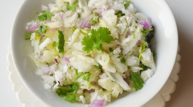 Cabbage Kosambari | Easy Cabbage salad | Healthy cooking with Mitha
