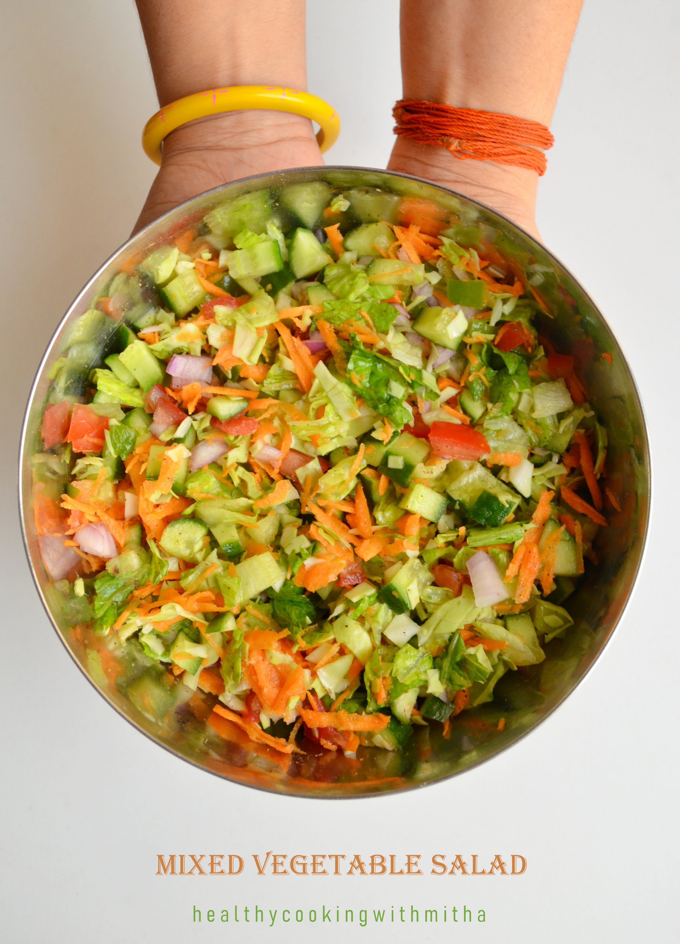 Mixed Vegetable Salad | Simple salad recipe | Healthy cooking with Mitha