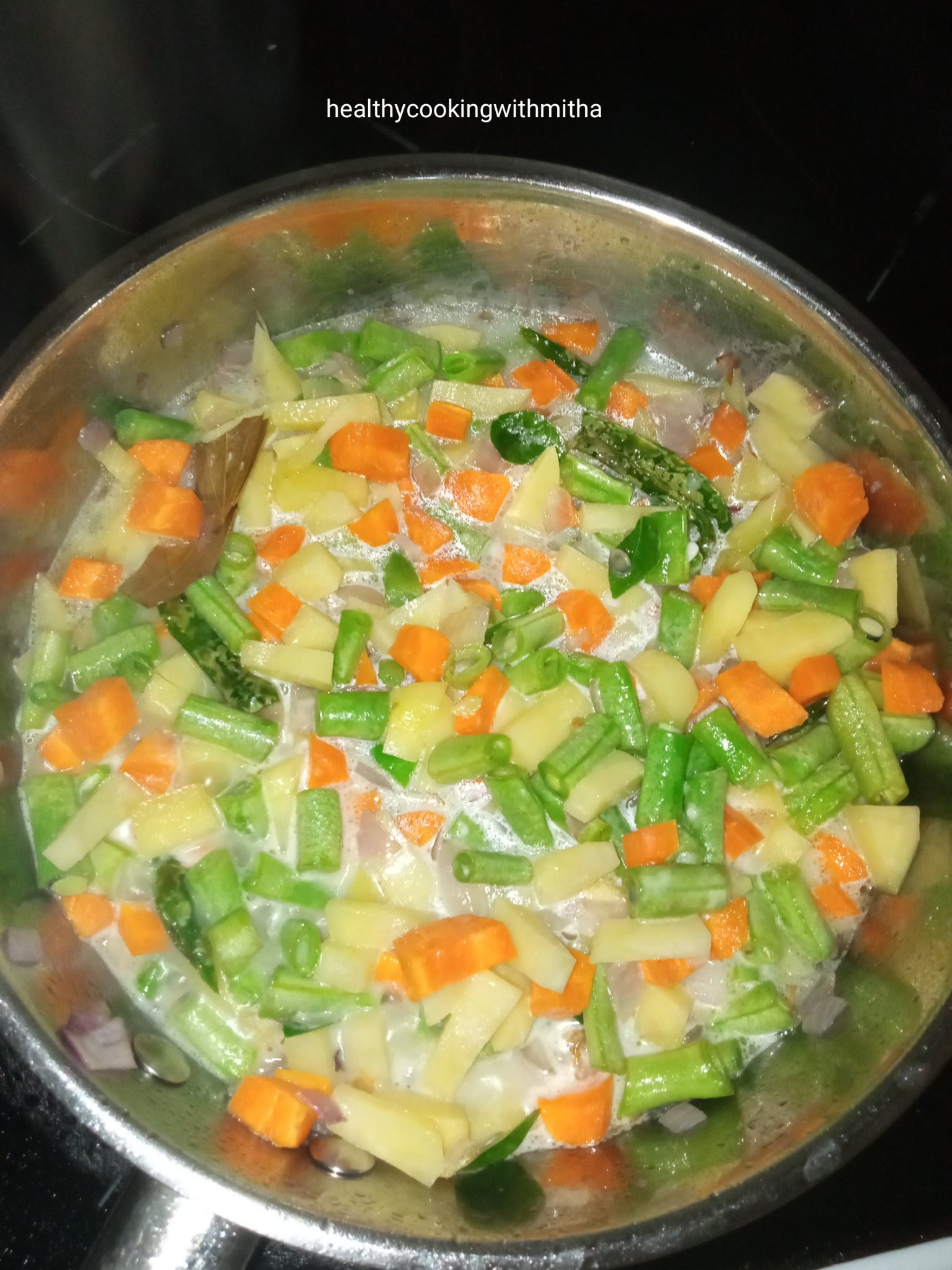 Kerala style Vegetable stew | easy stew recipe | Healthy cooking with Mitha