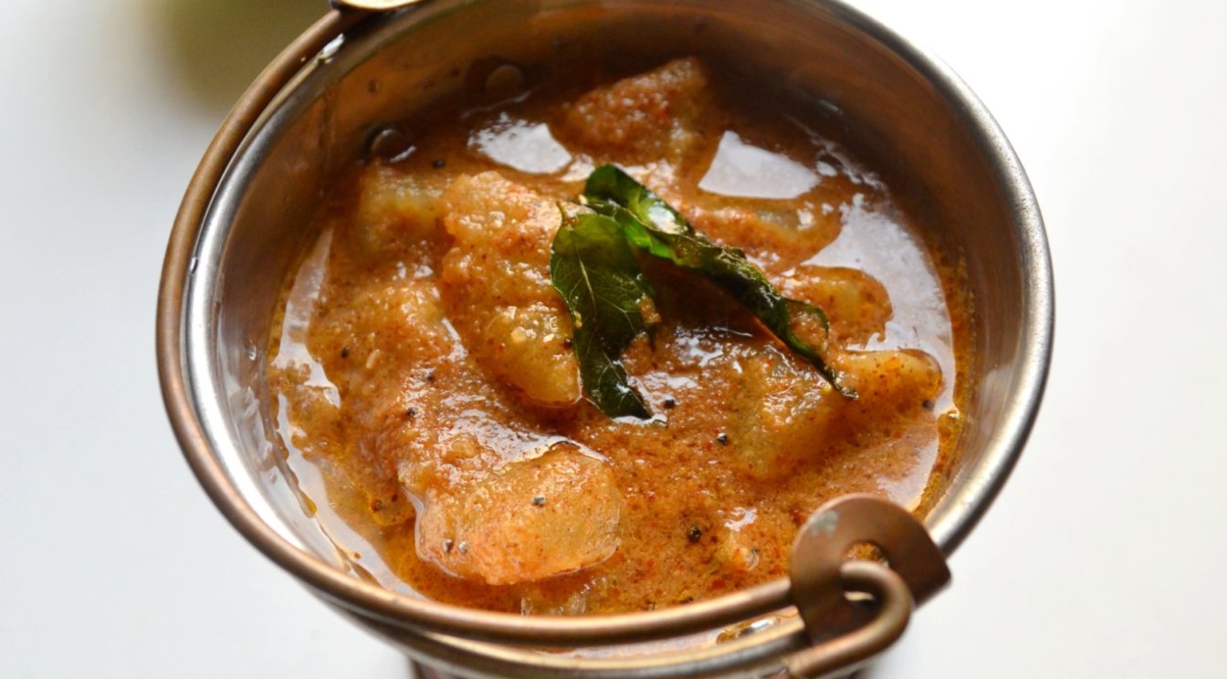 Kuvale Puli Koddel | Ash Gourd spicy, sour, sweet coconut curry ...