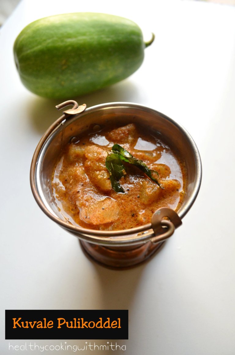 Kuvale Puli Koddel | Ash Gourd spicy, sour, sweet coconut curry ...