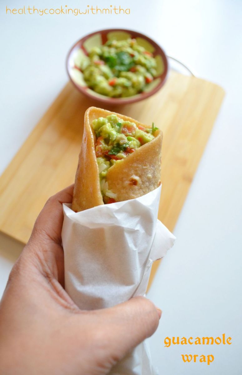 Guacamole Wrap | Avocado dip/ spread | Healthy cooking with Mitha